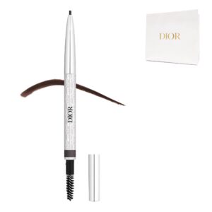 dior diorshow brow styler eyebrow pencil - waterproof with ultrafine retractable tip, 0.003 ounce (32 dark brown)