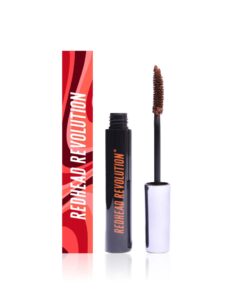 redhead revolution's vegan gingerlash redhead mascara | auburn brown mascara for redheads & blondes (honest auburn)