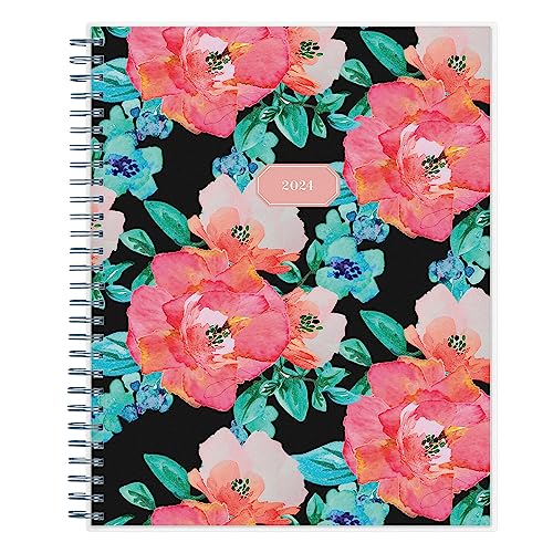 Blue Sky 2024 Weekly and Monthly Planner, January - December, 8” x 10.875”, Frosted Cover, Wirebound, Ayana (142999-24)