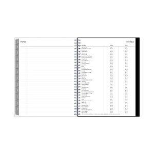 Blue Sky 2024 Weekly and Monthly Planner, January - December, 8” x 10.875”, Frosted Cover, Wirebound, Ayana (142999-24)