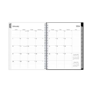 Blue Sky 2024 Weekly and Monthly Planner, January - December, 8” x 10.875”, Frosted Cover, Wirebound, Ayana (142999-24)