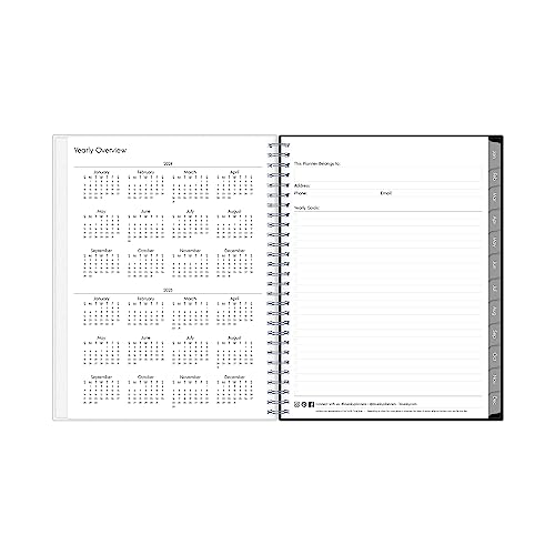 Blue Sky 2024 Weekly and Monthly Planner, January - December, 8” x 10.875”, Frosted Cover, Wirebound, Ayana (142999-24)