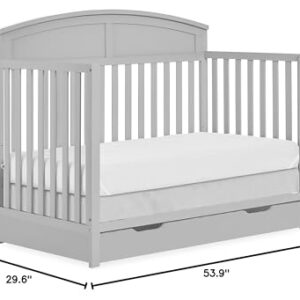 Dream On Me Storybrooke 5 in 1 Convertible Crib with Under Drawer