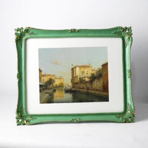 Funly mee Vintage 11x14 Picture Frame Antique Gold Photo Frame for Tabletop & Wall Mounted