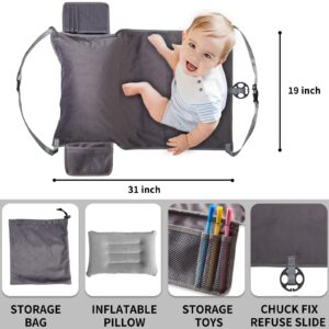 UNARK Toddler Airplane Bed for Toddler Airplane Seat Extender for Kids Airplane Bed,Inflatable Airplane Foot Rest