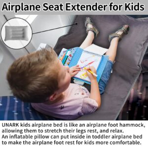 UNARK Toddler Airplane Bed for Toddler Airplane Seat Extender for Kids Airplane Bed,Inflatable Airplane Foot Rest