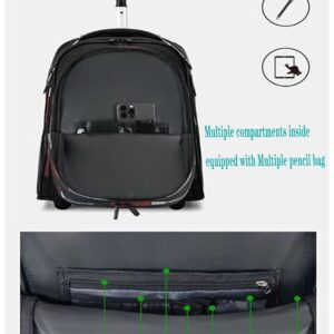 YWAOTRGY Quality Travel Rolling Backpack for Adults, 22 Inch Carry on Laptop Backpack with Wheels, Large Waterproof Roller Backpack, Wheeled Backpack for Business Relax Your Back (Black 22inch)