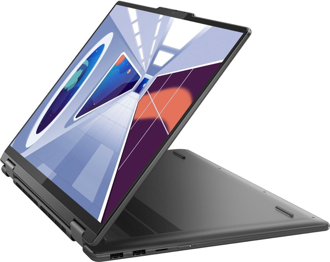 Lenovo Yoga 7i 2-in-1 Laptop, 16" WUXGA (1920 x 1200) Touch Screen, Intel Iris Xe Graphics, Intel Core i5-1335U, 8GB RAM, 512GB PCIe SSD, Backlit, Windows 11 Home, Storm Grey, with 5ave Stylus Pen