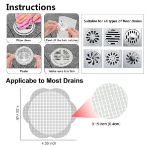 Shower Drain Hair Catcher Disposable Sink Drain Cover Mesh Stickers 25 Pack for Bathroom Bathtub,Kitchen Bathroom Drain Hair Catcher