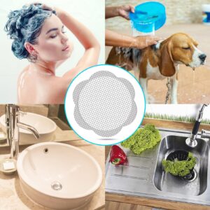 Shower Drain Hair Catcher Disposable Sink Drain Cover Mesh Stickers 25 Pack for Bathroom Bathtub,Kitchen Bathroom Drain Hair Catcher