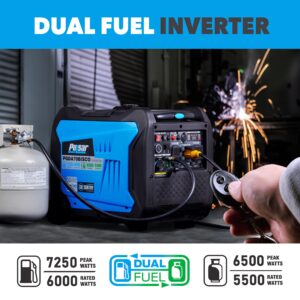 Pulsar 7,250-Watt Super Quiet Dual Fuel Inverter Generator with Remote Start