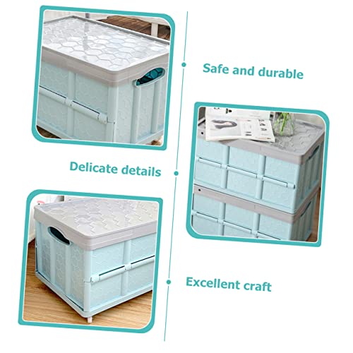 GARVALON 30L Storage Boxes with Lids Collapsible Storagem Foldable Collapsible Cart Plastic Planter Pot Plastic Storage Bins with Lids Collapsible Storagem Foldable Storage Bin Atv