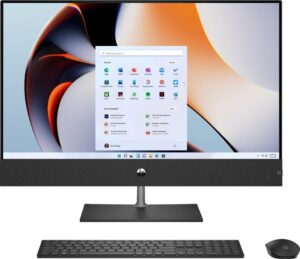 hp pavilion 27 touch desktop 1tb ssd 64gb ram (intel core i9-13900k processor w/turbo boost to 5.80ghz, 64 gb ram, 1 tb ssd, 27-inch fullhd touchscreen, win 11) pc computer all-in-one