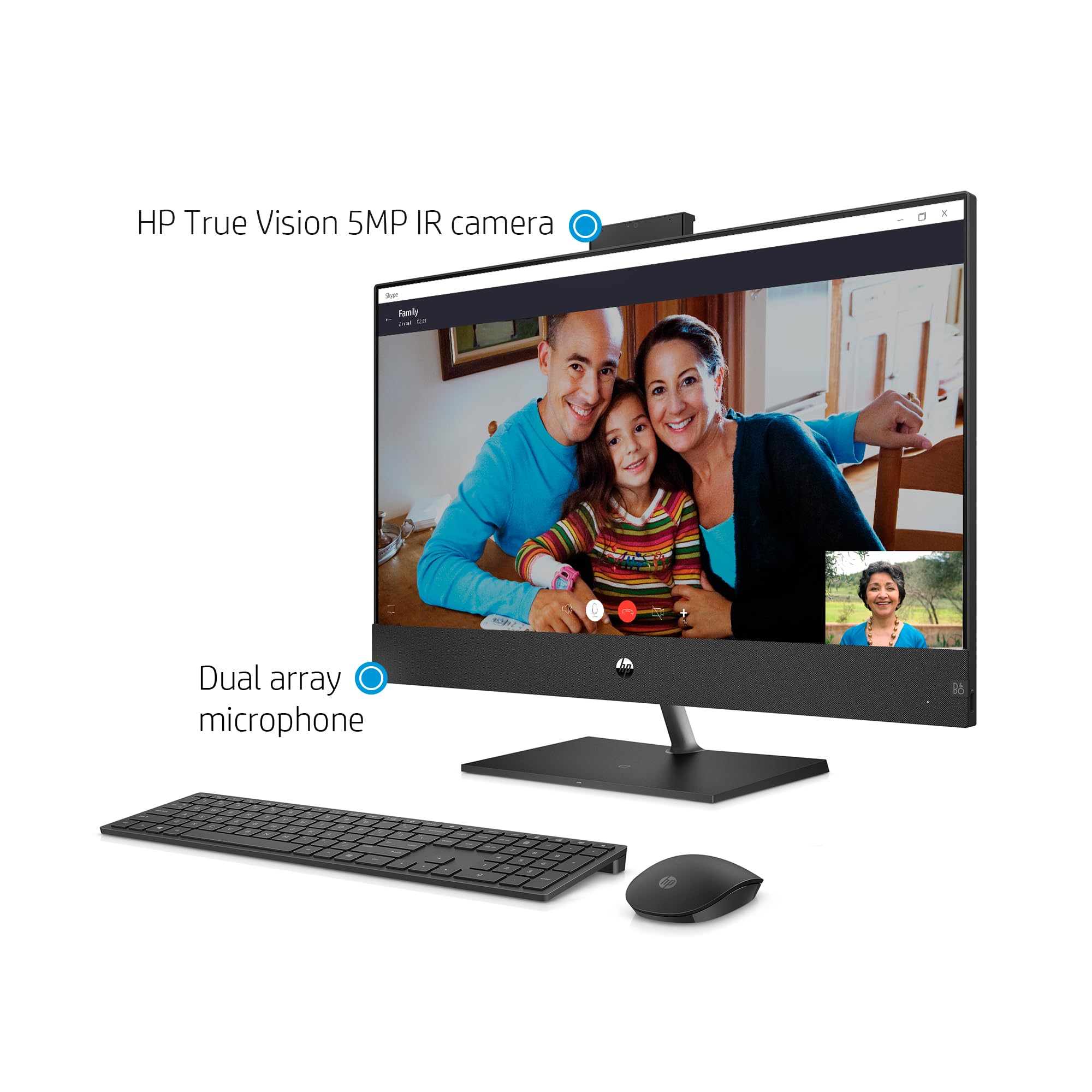 HP Pavilion 27 Touch Desktop 1TB SSD 64GB RAM (Intel Core i9-13900K Processor w/Turbo Boost to 5.80GHz, 64 GB RAM, 1 TB SSD, 27-inch FullHD Touchscreen, Win 11) PC Computer All-in-One