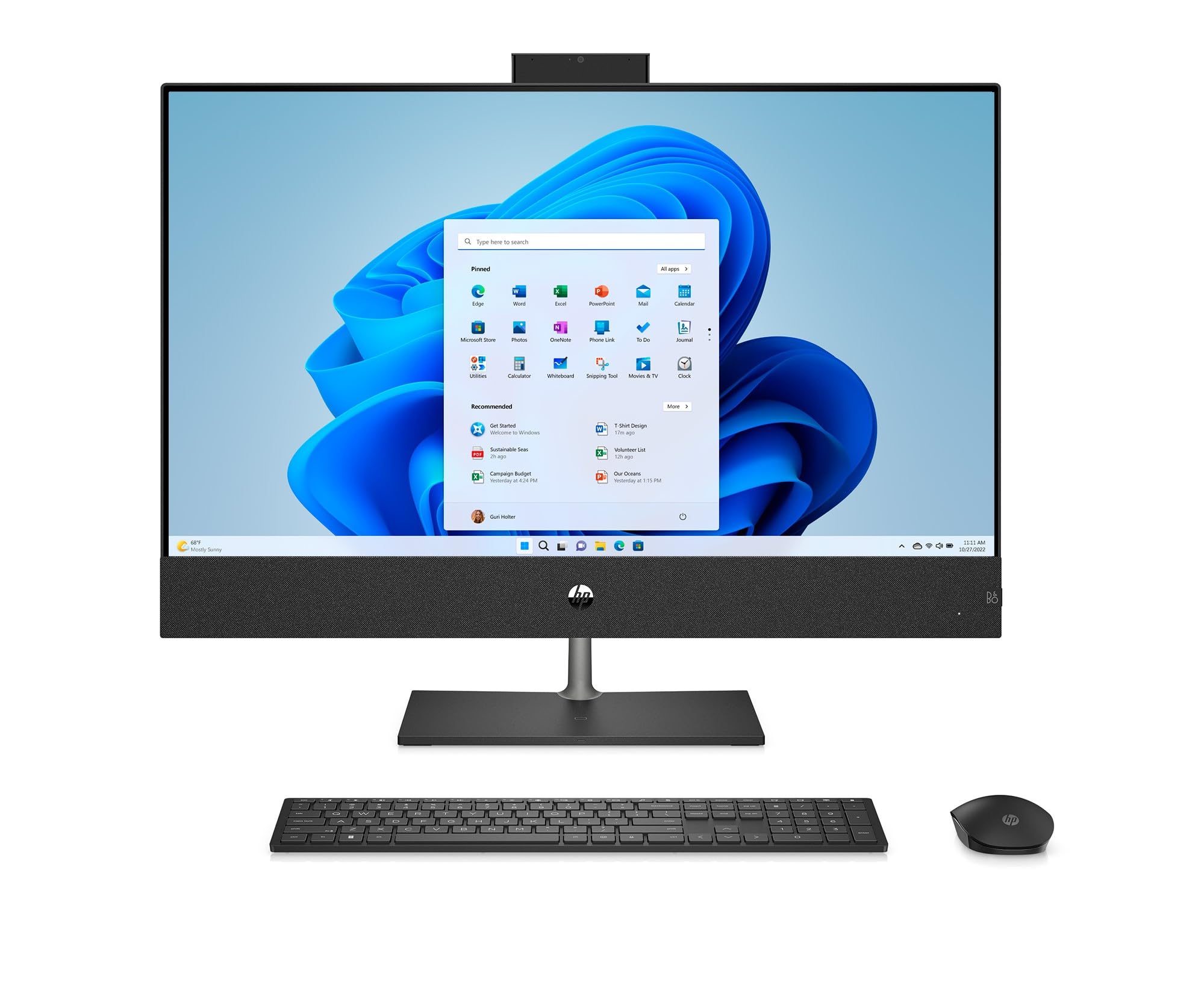 HP Pavilion 27 Touch Desktop 1TB SSD 64GB RAM (Intel Core i9-13900K Processor w/Turbo Boost to 5.80GHz, 64 GB RAM, 1 TB SSD, 27-inch FullHD Touchscreen, Win 11) PC Computer All-in-One