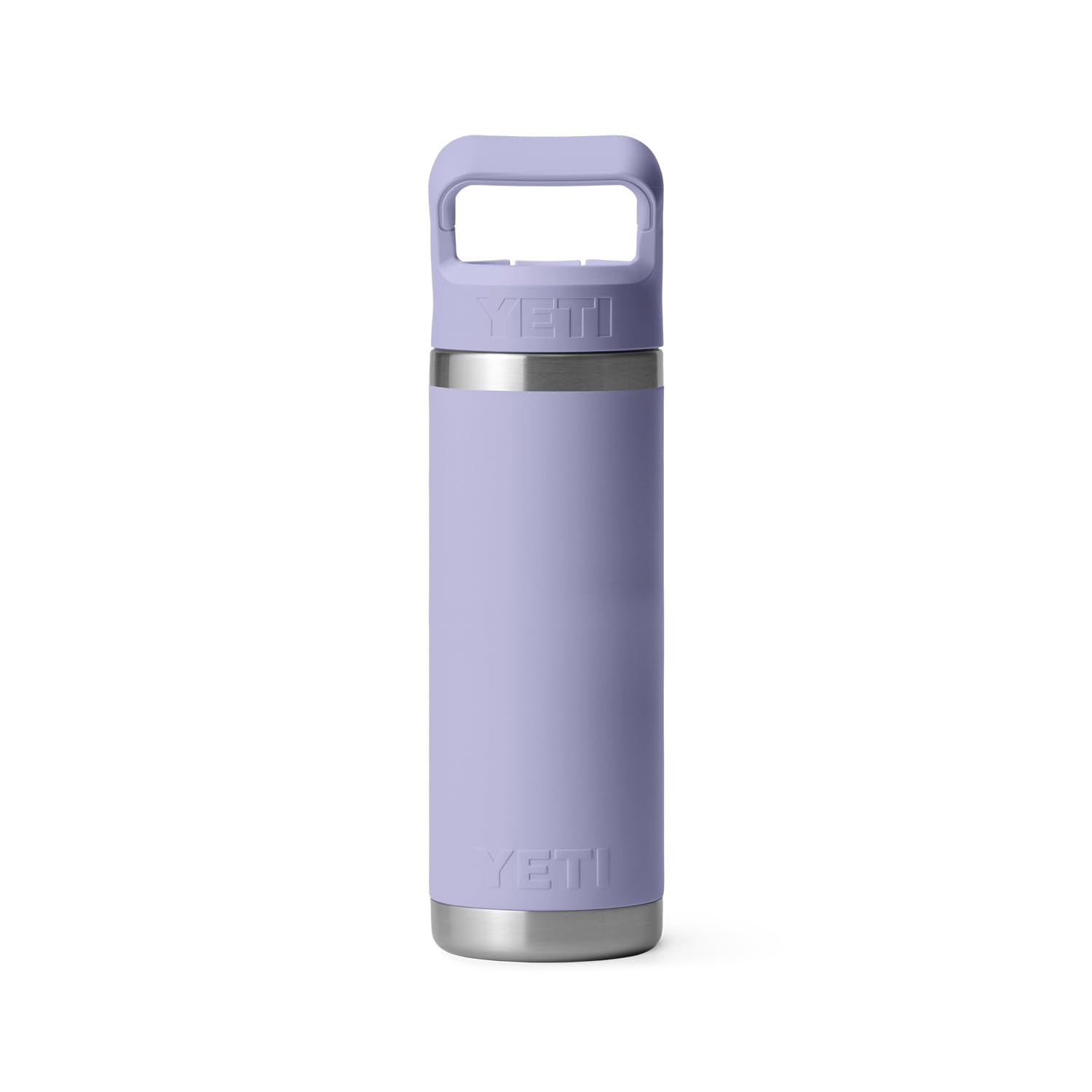 YETI Rambler 18 oz Bottle, Vacuum Insulated, Stainless Steel with Straw Cap, Cosmic Lilac