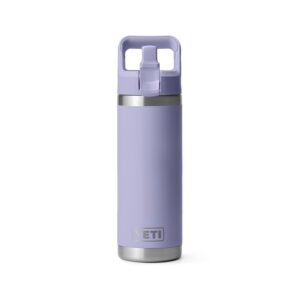 YETI Rambler 18 oz Bottle, Vacuum Insulated, Stainless Steel with Straw Cap, Cosmic Lilac