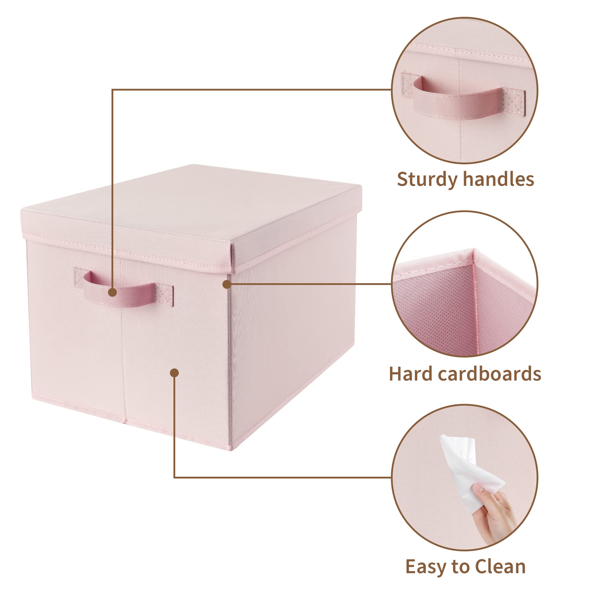 GRANNY SAYS Bundle of 3-Pack Foldable Fabric Storage Bins & 1-Pack Extra Large Toys Storage Bins