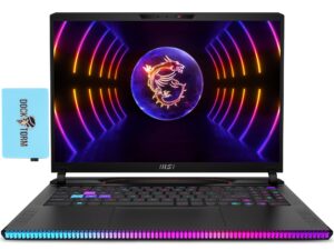 msi raider 16.0" wuxga 144hz gaming laptop (intel i9-13950hx, 32gb ddr5, 1tb pcie ssd, geforce rtx 4060 8gb w/dynamic boost, rgb kyb, wifi 6e, bt 5.3, thunderbolt 4, win10p) w/hub