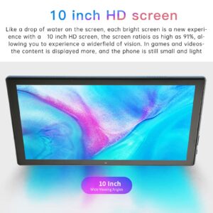 10 Inch Tablet, for 11 Tablet 10 Inch Phone Tablet, Dual Card Slot 256G 128G TF Card Expandable Storage MT6750 8 Core, WiFi Tablet Camera 1600W 3200W, Dual Speaker (US Plug)