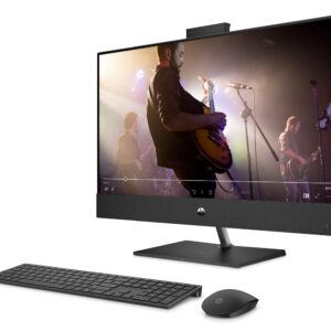 HP Pavilion 27 Desktop 4TB (2TB SSD + 2TB HD) 32GB RAM (Intel Core i9-13900K processor TURBO Boost to 5.80GHz, 32 GB RAM, 2 TB SSD + 2 TB HD, 27-inch Touchscreen FullHD, Win 11) PC Computer All-in-One