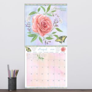 TF PUBLISHING 2024 The Language of Flowers Wall Calendar | Large Grids for Appointments and Scheduling | Vertical Monthly Wall Calendar 2024 | Home & Office Organization | Matte Paper | 12"x12"