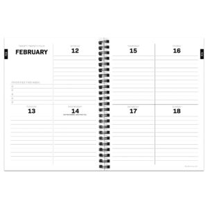 TF PUBLISHING 2024 Coke Medium Weekly Monthly Planner | Monthly Life Planner for Women with 2 Page Spreads | 12 Month Calendar and Planning Prompts | Planner for School or Work | 6.5"x8"