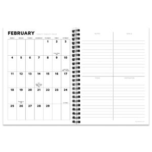 TF PUBLISHING 2024 Coke Medium Weekly Monthly Planner | Monthly Life Planner for Women with 2 Page Spreads | 12 Month Calendar and Planning Prompts | Planner for School or Work | 6.5"x8"