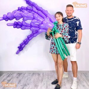 260 Balloons Dark Green, Thickened 100 Pack Long Balloons Twisting Skinny Magic Balloons for Balloon Arch Animals Clown Kids Birthdays Party Baby Shower Bachelorette Weddings Decorations Supplies