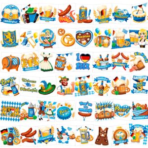 howaf 96pcs oktoberfest temporary tattoos, ein prosit german beer festival tattoo stickers for oktoberfest party decoration, bavaria flag fake tattoos for oktoberfest beer festival party supplies