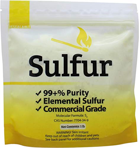 Duda Energy 1 lb Yellow Sulfur Powder Fertilizer, Commercial Grade, Elemental