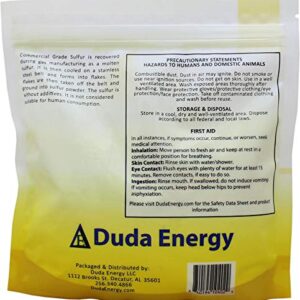 Duda Energy 1 lb Yellow Sulfur Powder Fertilizer, Commercial Grade, Elemental