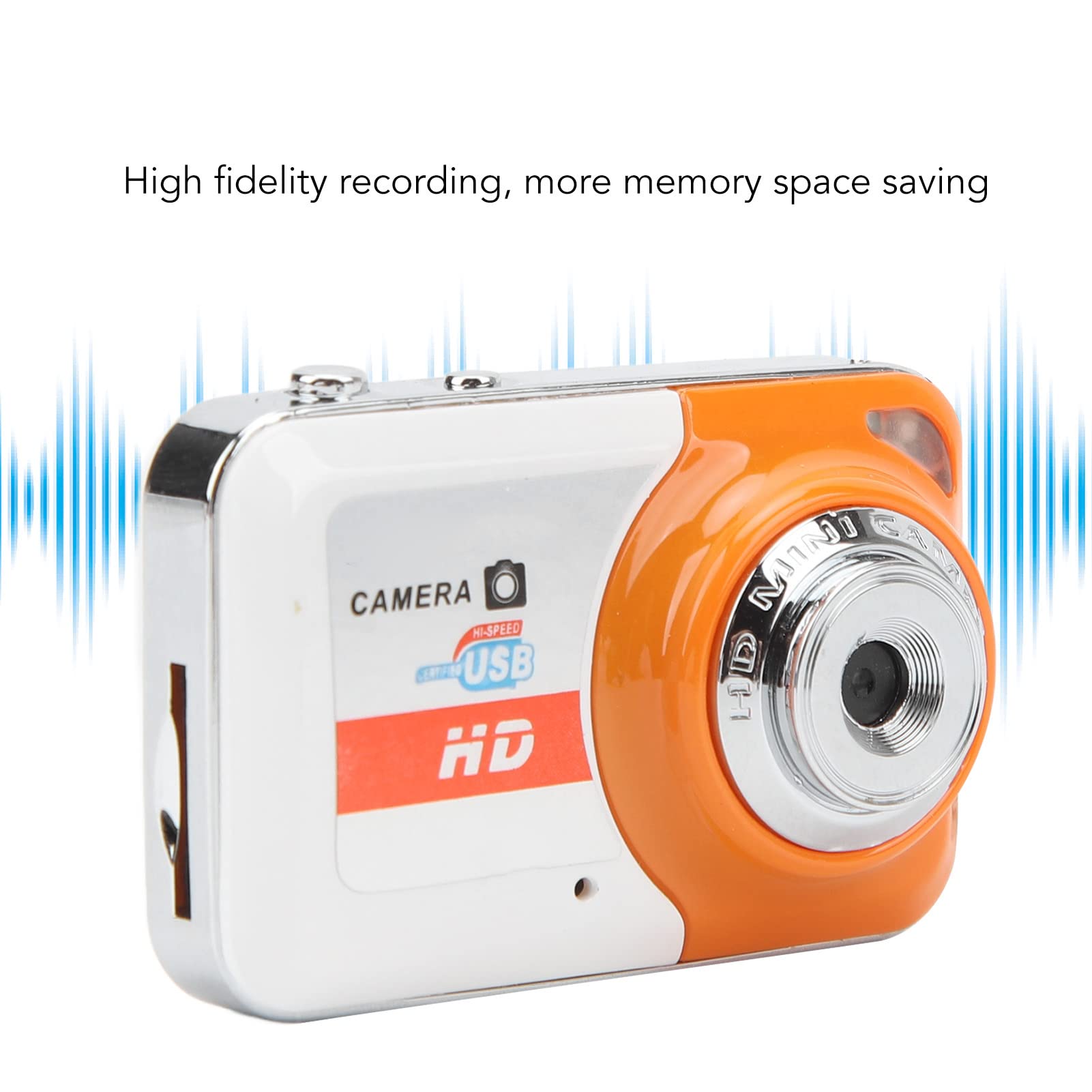 Digital Camera Kids Camera with 32GB Card, Anti Shake FHD 960P Compact Point and Shoot Camera Portable Small Camera for Teens Students Boys Girls Seniors (Orange)