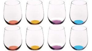 riedel the o wine tumbler happy o, set of 8