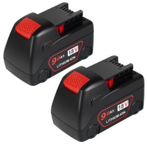 aoasur 9.0ah replacement for milwaukee 18v battery (2-pack)