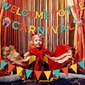 Welcome To The Carnival Banner, Carnival Decorations, Carnival Banner, Carnival Theme Party Decorations, Carnival Games Decor, Circus Theme Party Decorations