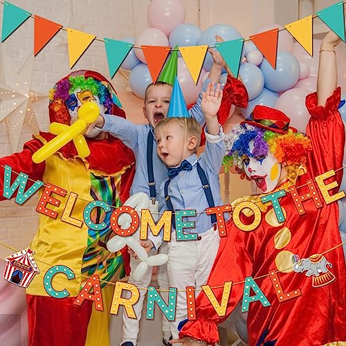 Welcome To The Carnival Banner, Carnival Decorations, Carnival Banner, Carnival Theme Party Decorations, Carnival Games Decor, Circus Theme Party Decorations