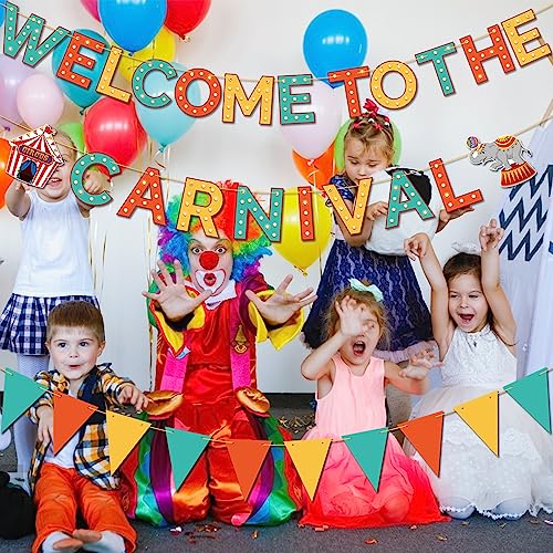 Welcome To The Carnival Banner, Carnival Decorations, Carnival Banner, Carnival Theme Party Decorations, Carnival Games Decor, Circus Theme Party Decorations