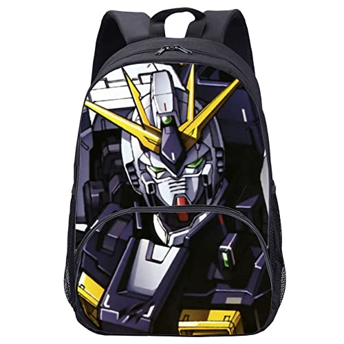 Potekoo Teens GUNDAM Lightweight Student Bookbag Classic Canvas Graphic Knapsack Basic Large Daypacks for Travel,Outdoors