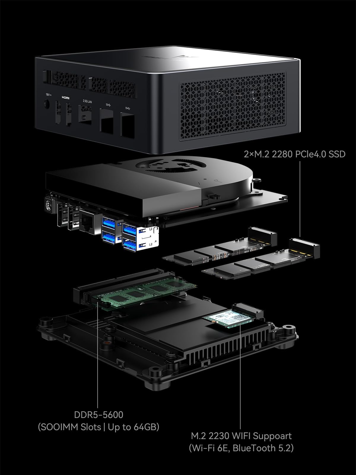 MINISFORUM Venus Series UM790 Pro Mini PC AMD Ryzen 9 7940HS DDR5 32GB 1TB PCIe4.0 SSD Personal Computer, 2xHDMI(4K) 2X USB4(DP|8K) Outputs, AMD Radeon 780M Graphics