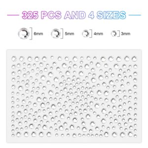 Face Gems Self Adhesive Face Rhinestones for Makeup Festival Face Jewels, Stick On Rhinestones Hair Gems, Rhinestones Stickers for Makeup, Face, Hair, Eye, Nail, Crafts (Colourful)