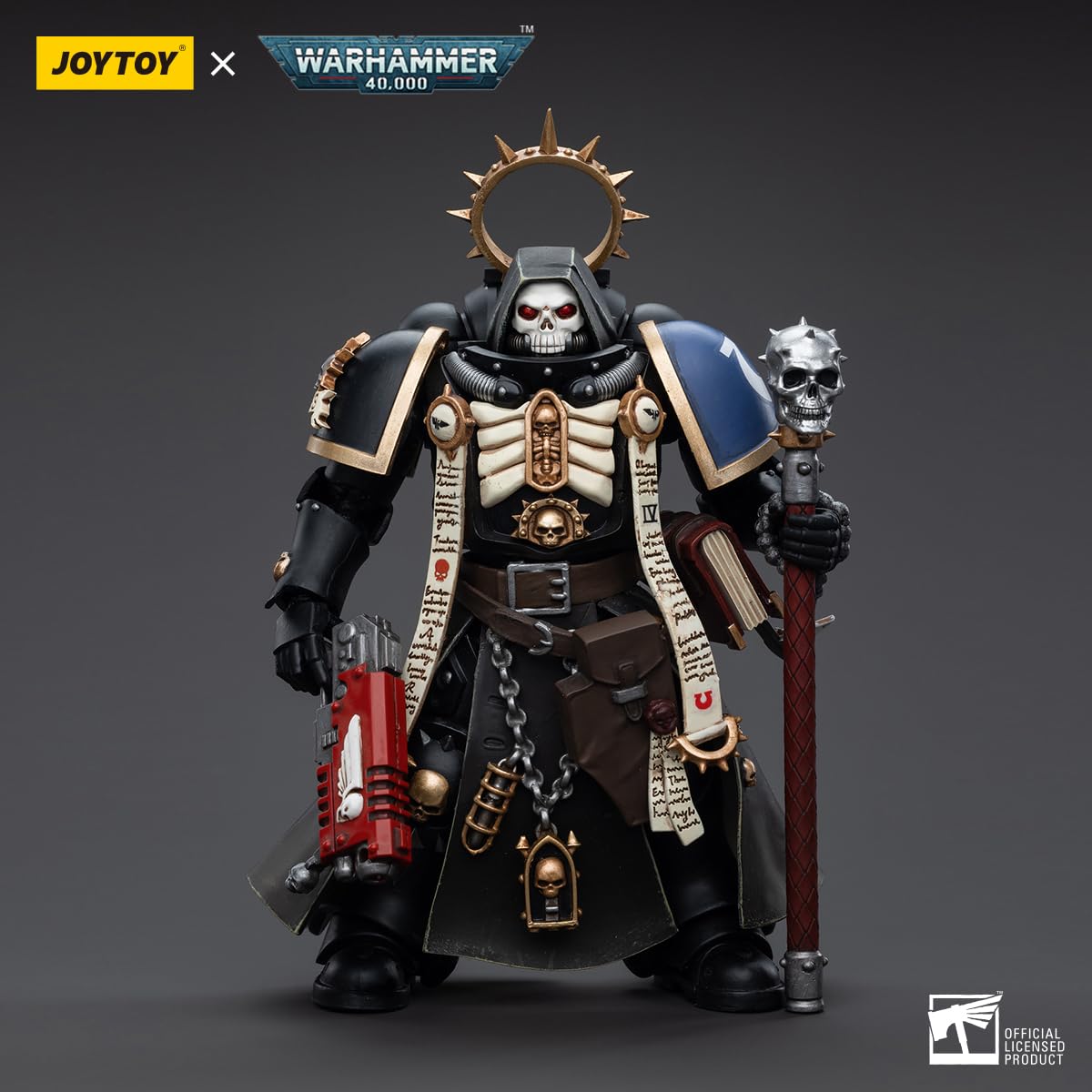 JOYTOY 1/18 Warhammer 40,000 Action Figure Ultramarines Primaris Chaplain Brother Varus Collection Model Gift