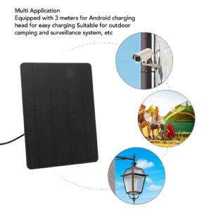 Hilitand 10W 6V Solar Panel for Outdoor Security Camera Waterproof Solar Panel Continuously Power for Rechargeable Battery Surveillance Camera