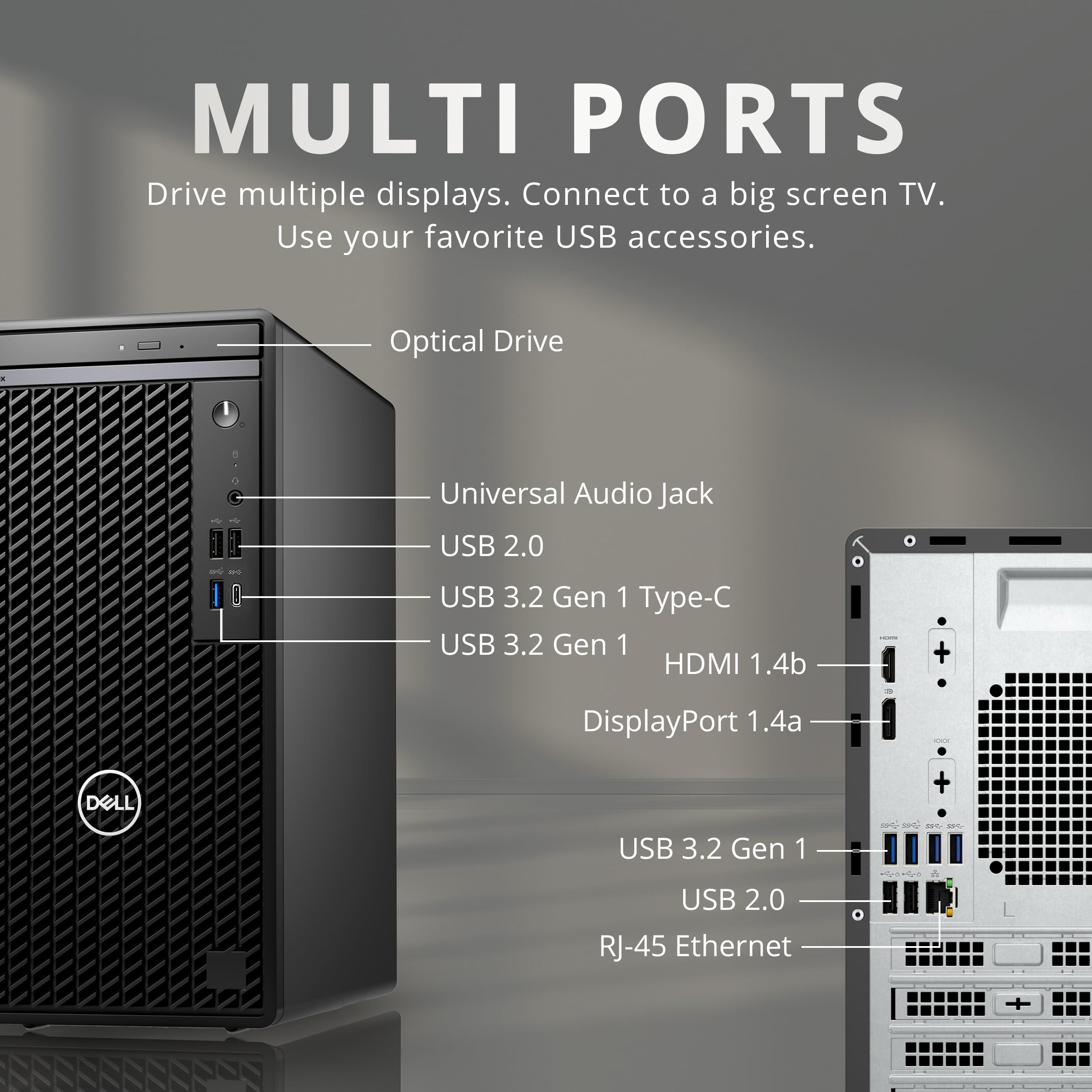 Dell OptiPlex 5000 Business Desktop Computer Tower, Intel Core 12th Gen i5-12500 Processor, 8GB RAM, 256GB PCIe SSD, ‎Intel UHD Graphics 770, DVD Drive, Windows 11 Pro, Black