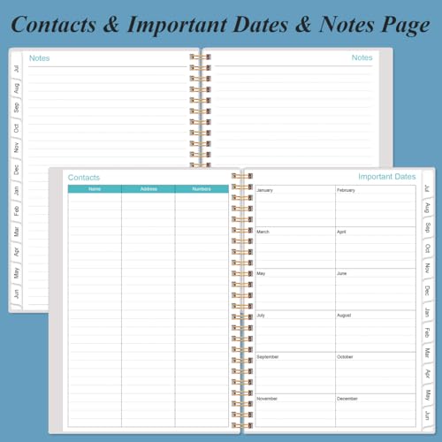 2024-2025 Appointment Book & Planner - A5 2024-25 Daily Hourly Planner from July 2024 - June 2025, Weekly Appointment Book with 30-Minute Interval, Medium 6.4" x 8.5", Dark Blue