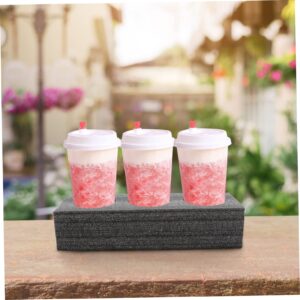 Alipis 4 Pcs Milk Tea Drink Cup Holder Foam Takeout Cup Holders Accessories Automotive Drink Carrier for Takeout Cup Carrier Glass Server Padded Drinks Drink Holder Pearl Cotton re-usable