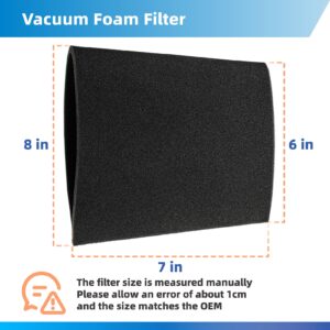 Ximoon 25-1202 Foam Filter Compatible with Stanley 1-5 Gallon Wet/Dry Vacuum SL18910P-3, SL18129, SL18133,SL18129 Filter Sponge Vacuum Cleaner Part