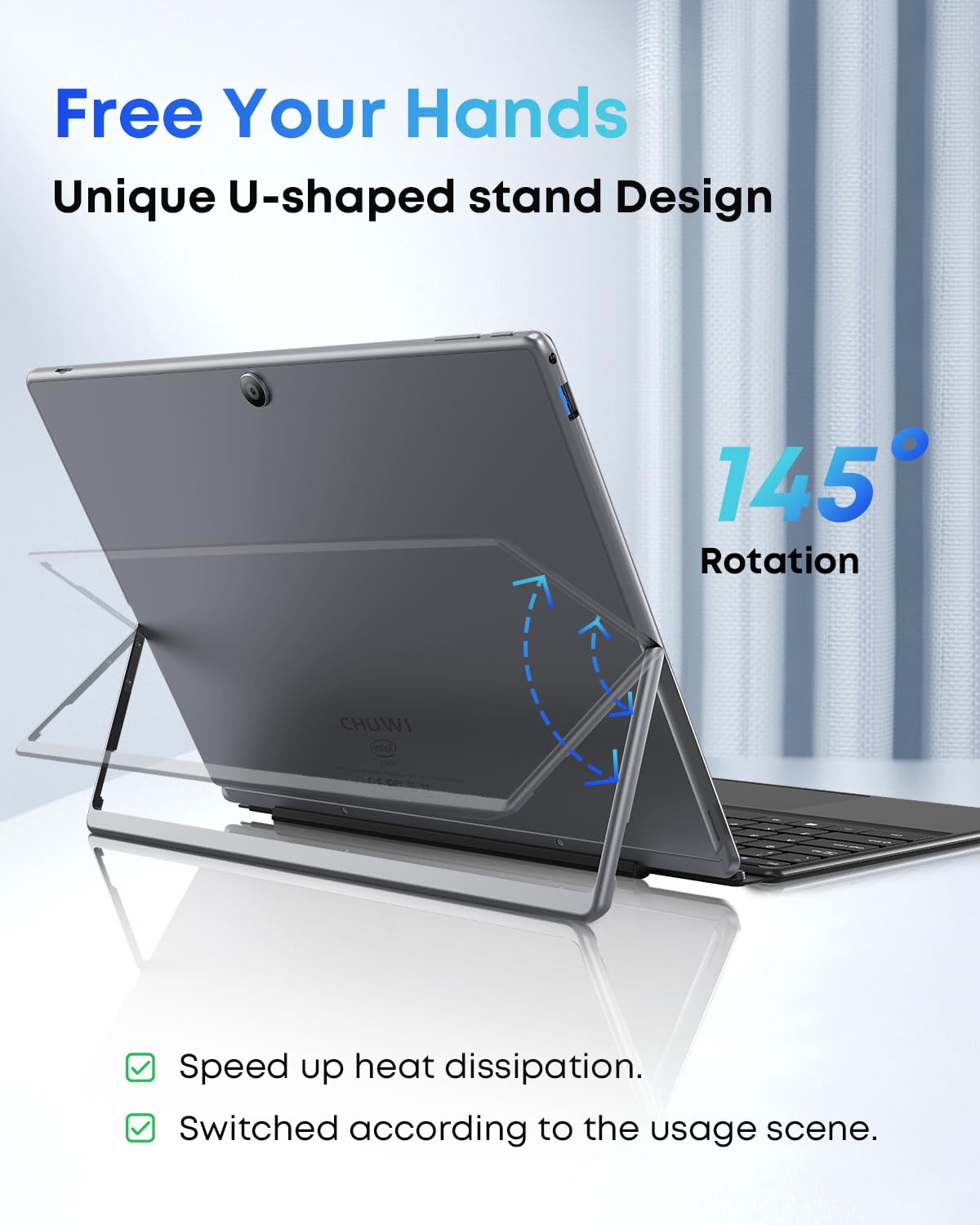 2024 CHUWI UBook X Windows Tablet 12'', Intel Core i5-10210Y, 512GB SSD 12GB RAM, 1TB SSD Expand, Windows 11 Touchscreen Tablets, FHD 2160x1440, 5G WiFi, Bluetooth, Camera, 5000mAh, HDMI