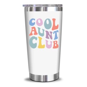 neweleven mothers day gifts for aunt from niece, nephew - cool gifts for aunt, new aunt, auntie, sister - aunt birthday gift, aunt announcement, promoted to aunt, best aunt ever - 20 oz tumbler