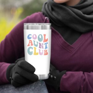 NewEleven Mothers Day Gifts For Aunt From Niece, Nephew - Cool Gifts For Aunt, New Aunt, Auntie, Sister - Aunt Birthday Gift, Aunt Announcement, Promoted To Aunt, Best Aunt Ever - 20 Oz Tumbler